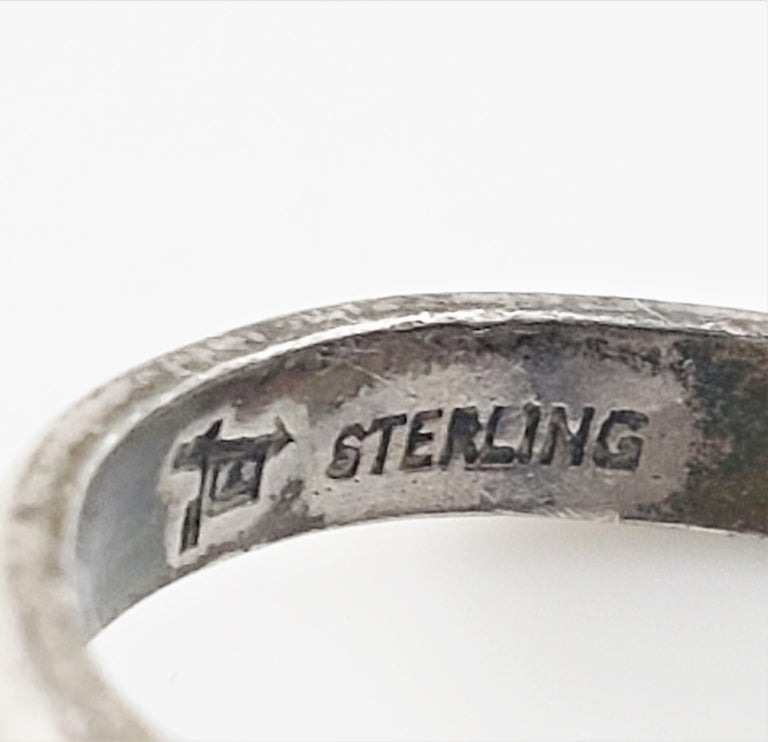 Bell Trading Post Sterling Silver Linear Ring at 1stDibs