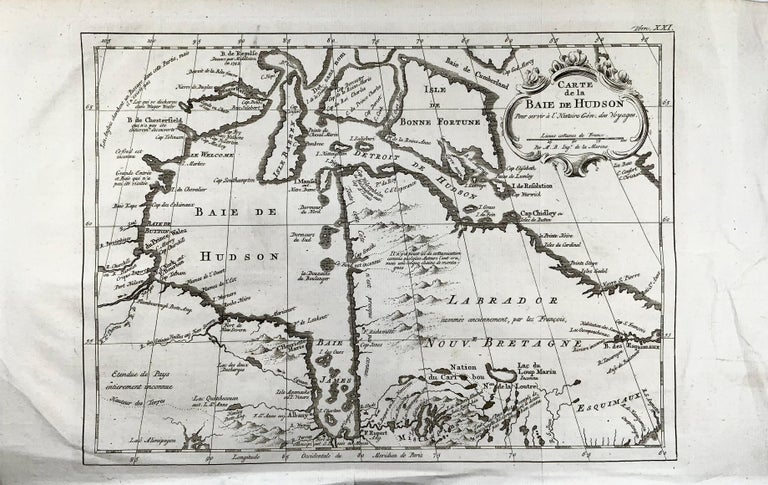 Bellin, map, Hudson Bay, Canada, James Bay, Labrador For Sale at 1stDibs