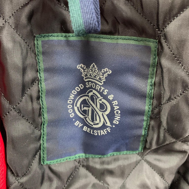 BELSTAFF Size S Red Leather Racing Perfecto Blouson Motorcycle Jacket ...