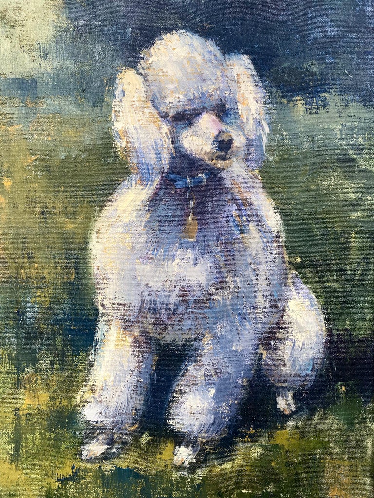Ben Abril, Impressionist Portrait Painting of Nixon's Poodle Vicky ...