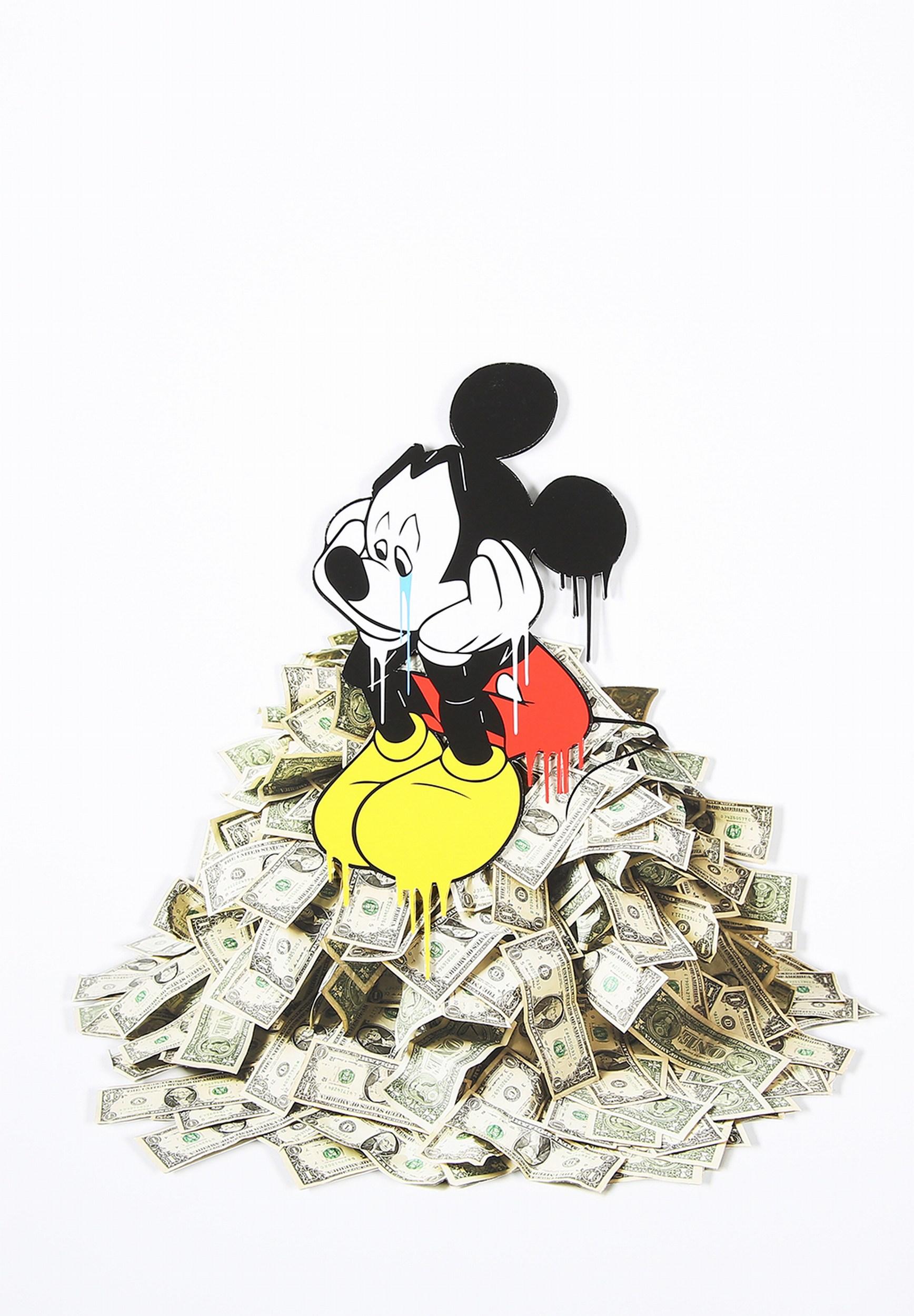 Ben Allen - Dollar Mickey (Orange) (Pop Art, Street Art, Urban Art ...