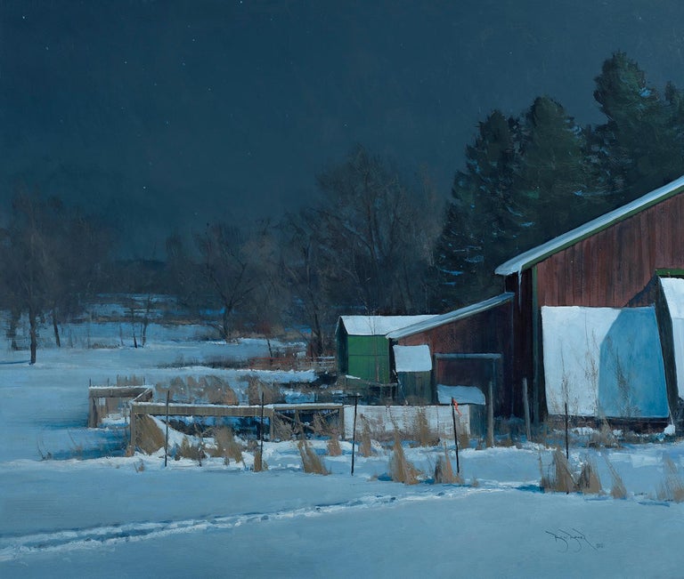 Ben Bauer - Ben Bauer, Organic Farm by Moonlight. 2021 For Sale at 1stDibs