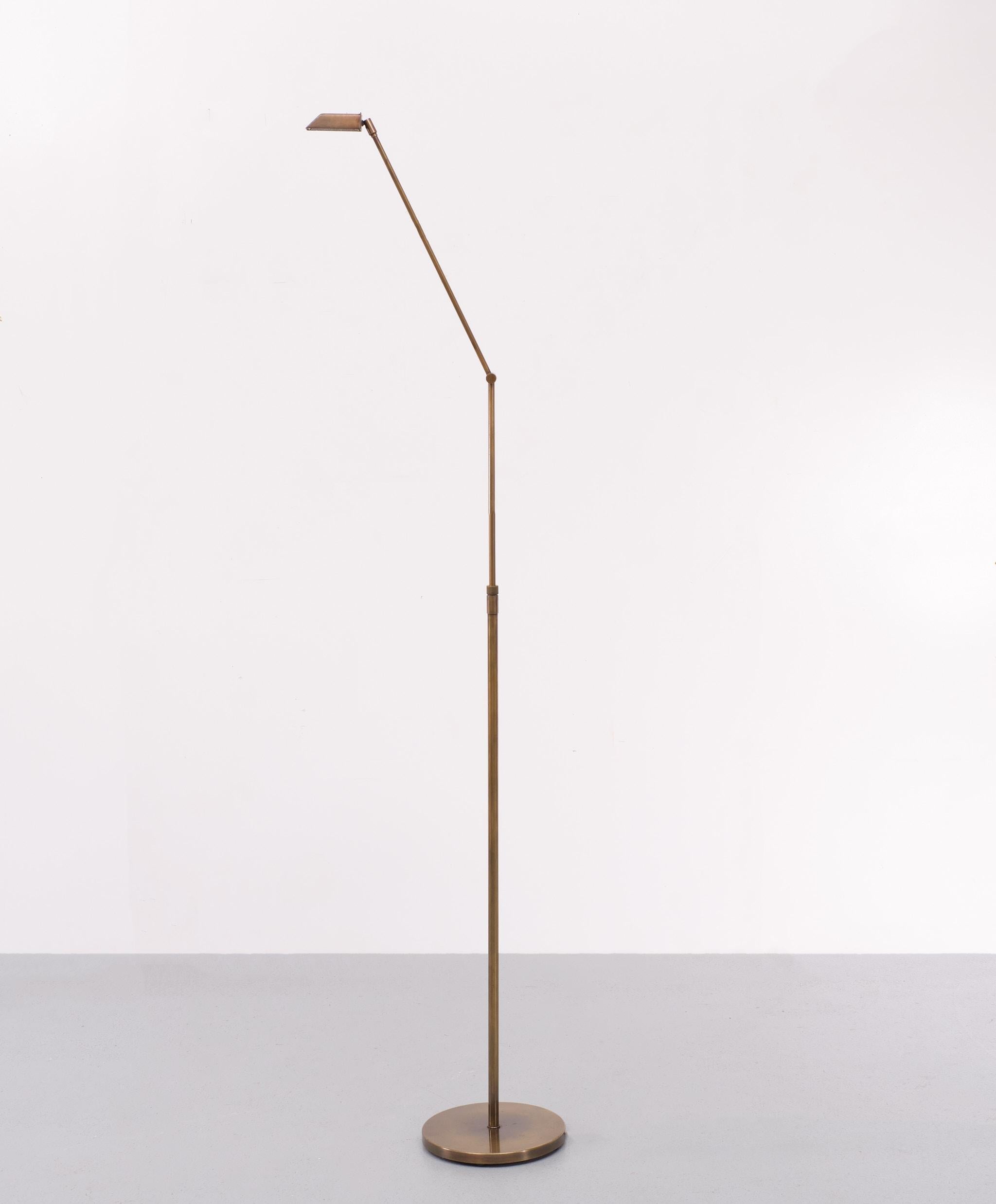 Ben Demmers Bronze Halogen floor lamp 1980s Holland For Sale at 1stDibs