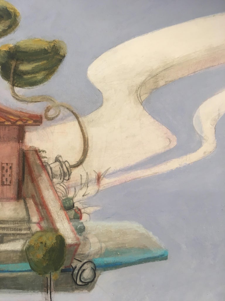 Benjamin Duke - Hyperobject, Surreal Architectural Landscape, Blue Sky ...