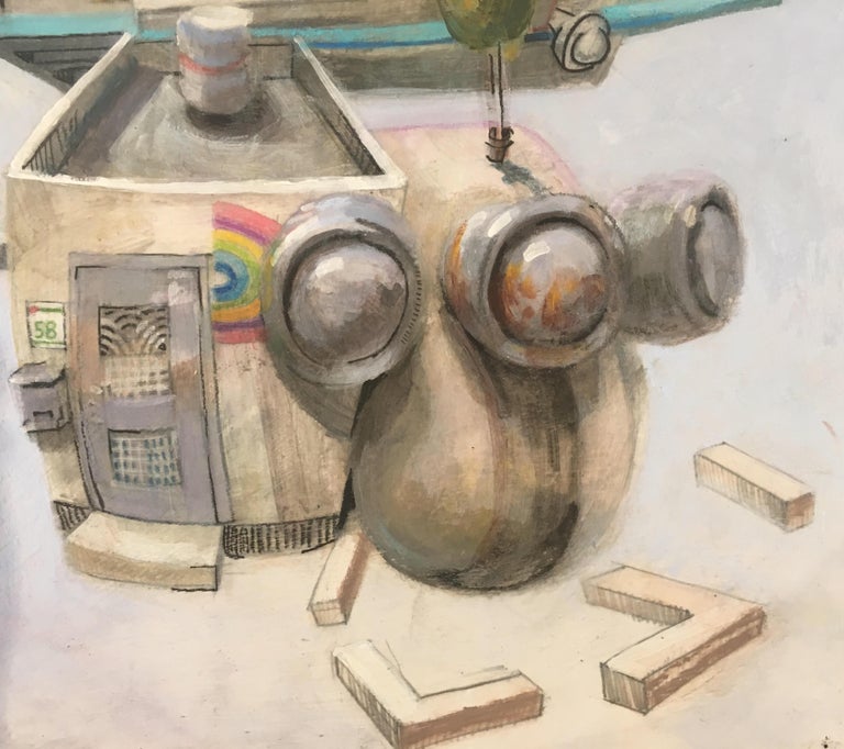 Benjamin Duke - Hyperobject, Surreal Architectural Landscape, Blue Sky ...