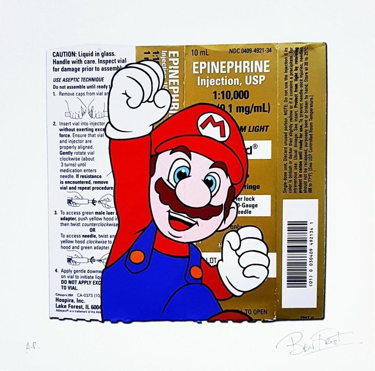 Ben Frost - Ben Frost - Super Mario - Artist Proof - Pop Art For Sale ...