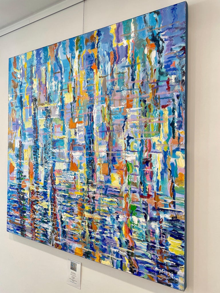 Ben Georgia - Abstract Impressionist Painting. Title - Harbor ...