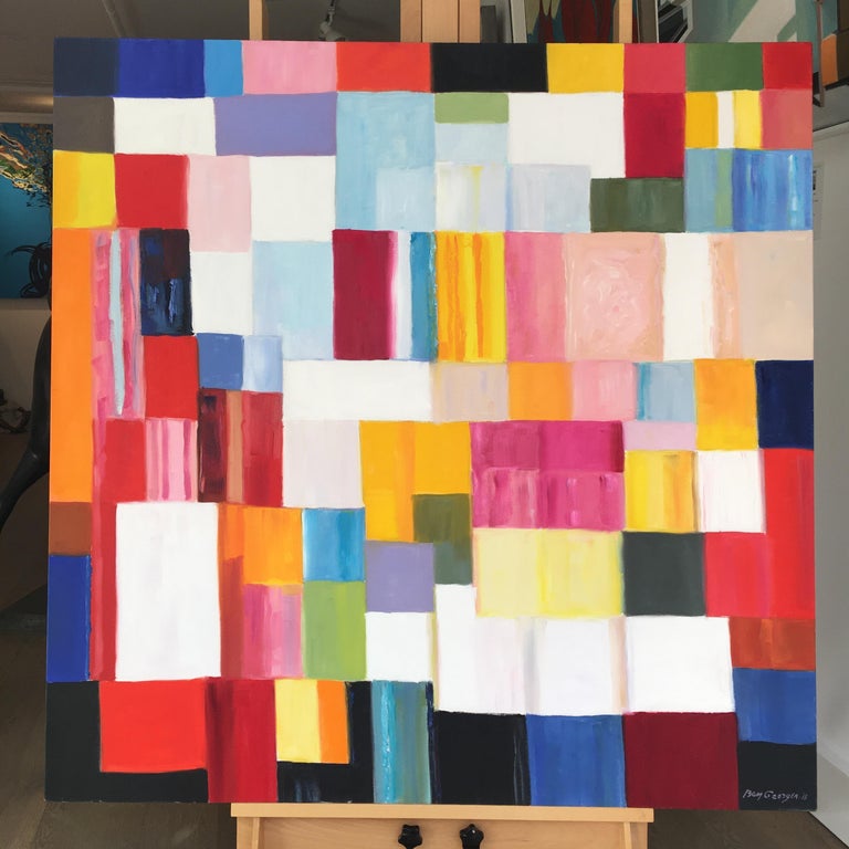 Ben Georgia - Color Field Painting. Title - Color Dance For Sale at 1stDibs