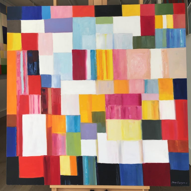 Ben Georgia - Color Field Painting. Title - Color Dance For Sale at 1stDibs