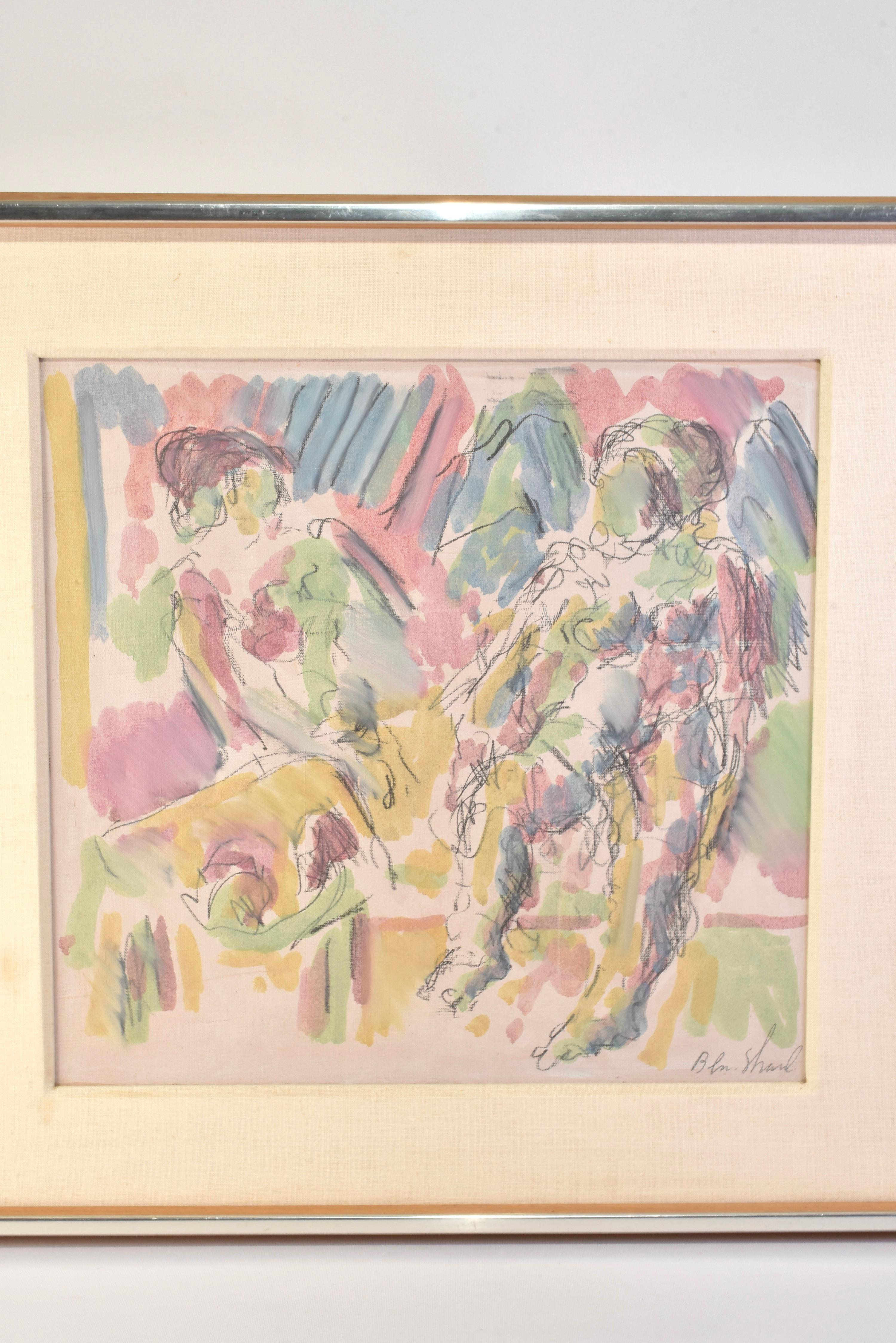 Ben Shahn, Framed Painting For Sale at 1stDibs