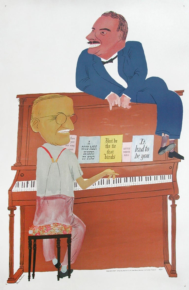 Ben Shahn - "A good man is hard to find" Original Vintage Ben Shahn ...