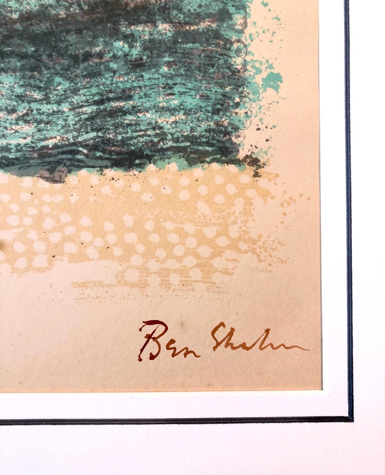 Ben Shahn - Ben Shahn Original Hand Signed Litho WPA Artist Rilke Poem ...