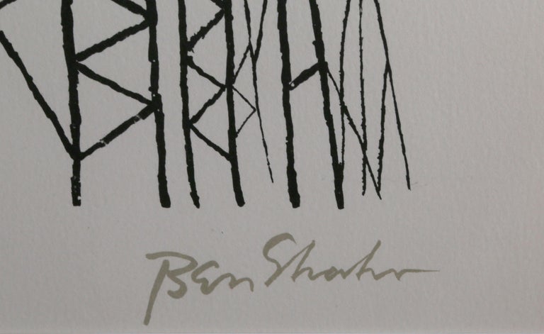 Ben Shahn - Many Cities from the Rilke Portfolio, Framed Lithograph by ...