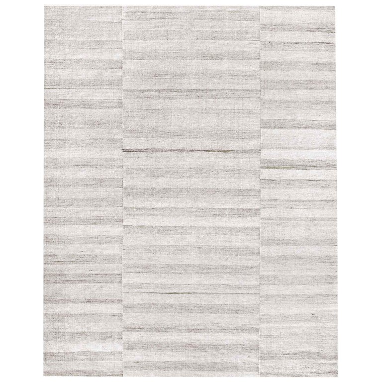 Ben Soleimani Alterno Rug - Silver 6'x9' For Sale at 1stDibs