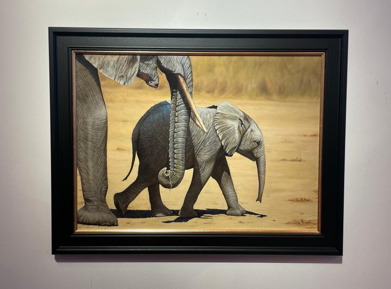Ben Waddams - 'Into the Heat' Realist painting of a African baby ...