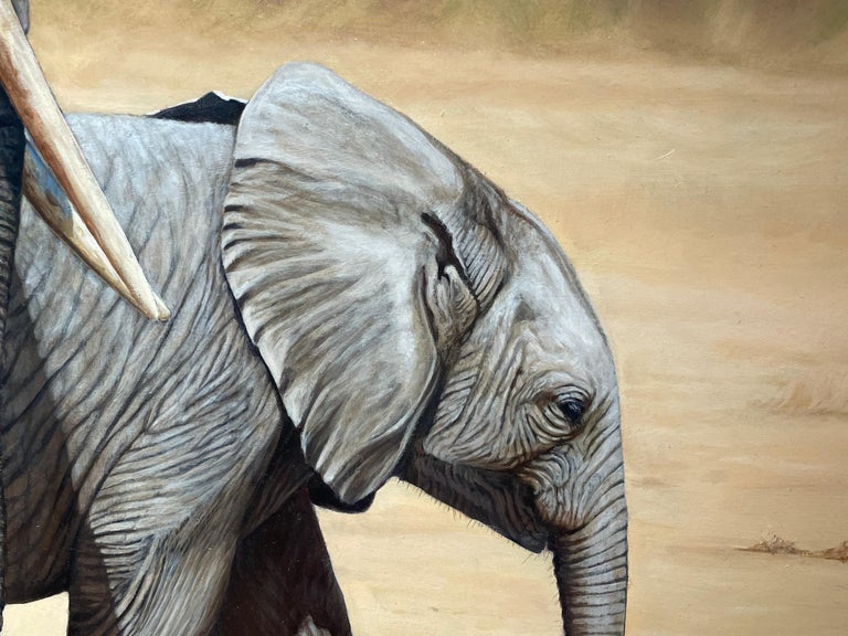 Ben Waddams - 'Into the Heat' Realist painting of a African baby ...