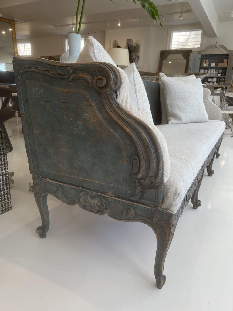 Bench, Large Swedish Traag, 18th Century For Sale at 1stDibs