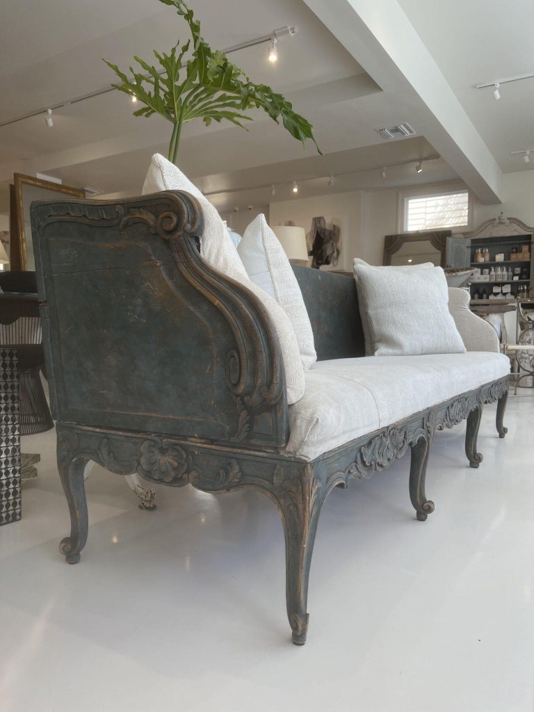 Bench, Large Swedish Traag, 18th Century For Sale at 1stDibs
