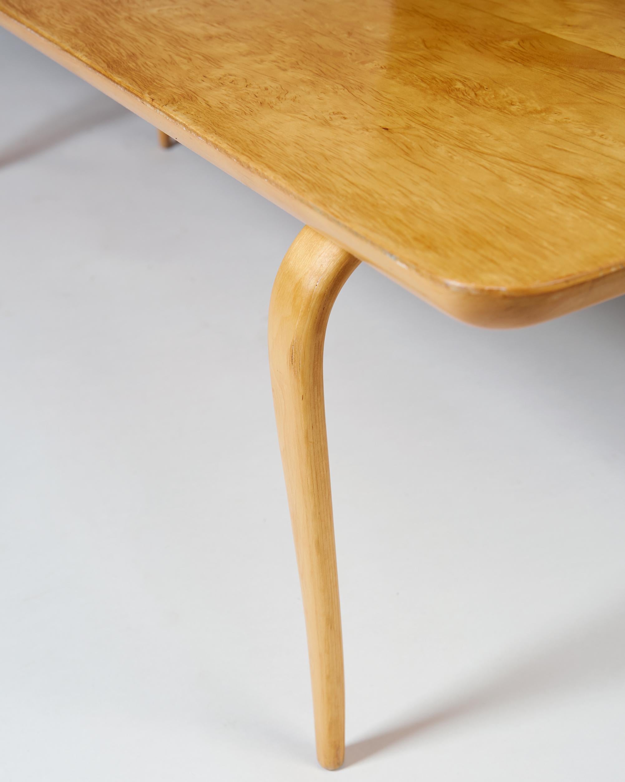 Bench or Coffee Table “Annika” Designed by Bruno Mathsson for Karl ...