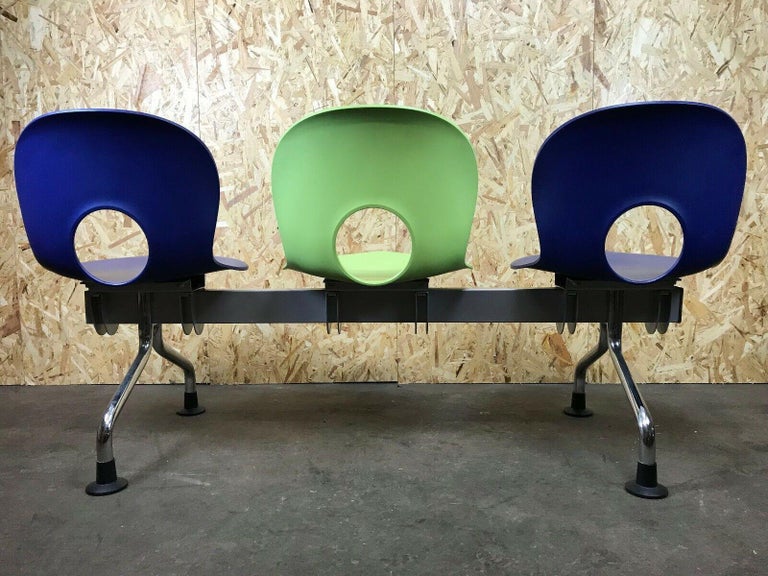 Bench Paul Barbieri Oliva Rexite 3 Seater Chair Waiting Bench Chrome ...