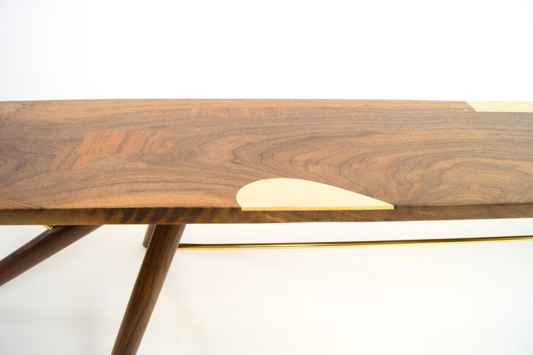 Bench with Inlays and Exquisite Detailing, Poet's Bench by Birnam Wood ...