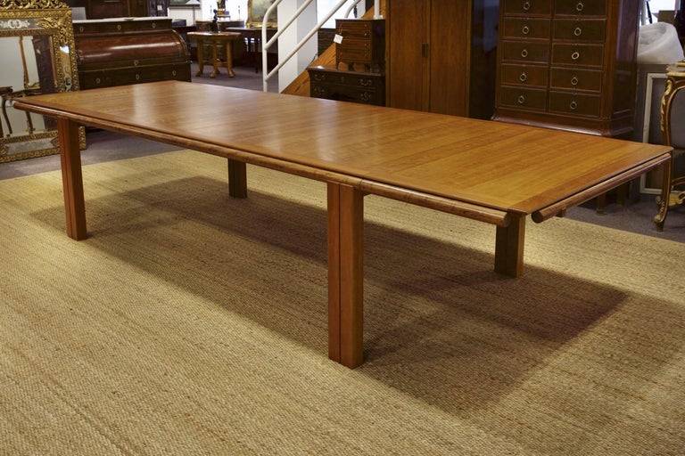 Benchmade Vintage Modern Cherry and Maple Dining Table, circa 1980 at ...