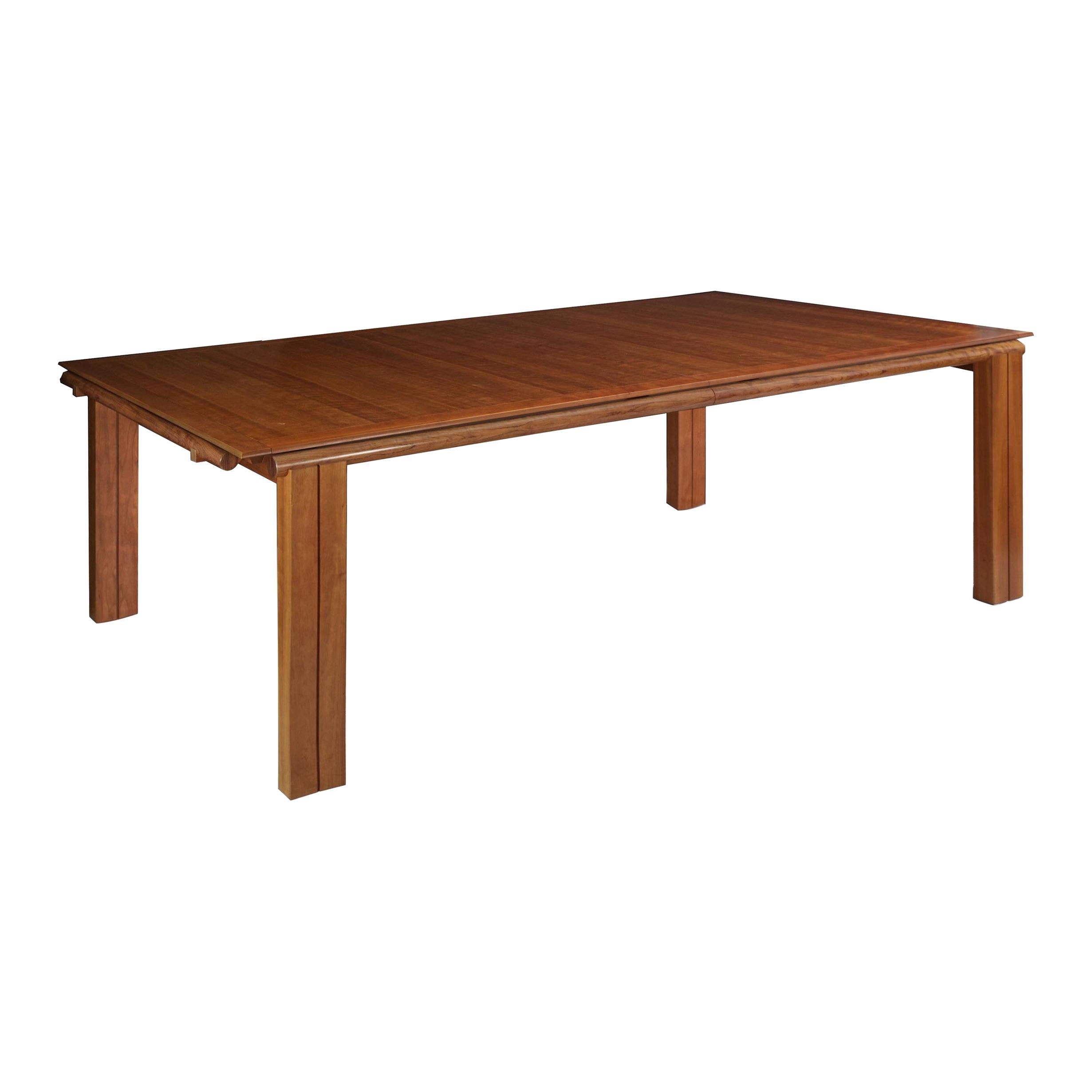 Benchmade Vintage Modern Cherry and Maple Dining Table, circa 1980 at ...