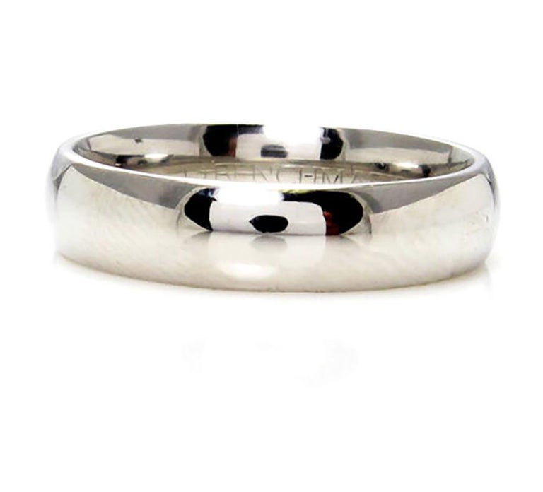 Benchmark Solid Platinum 950 Plain Wedding Band Ring Comfort Fit For ...