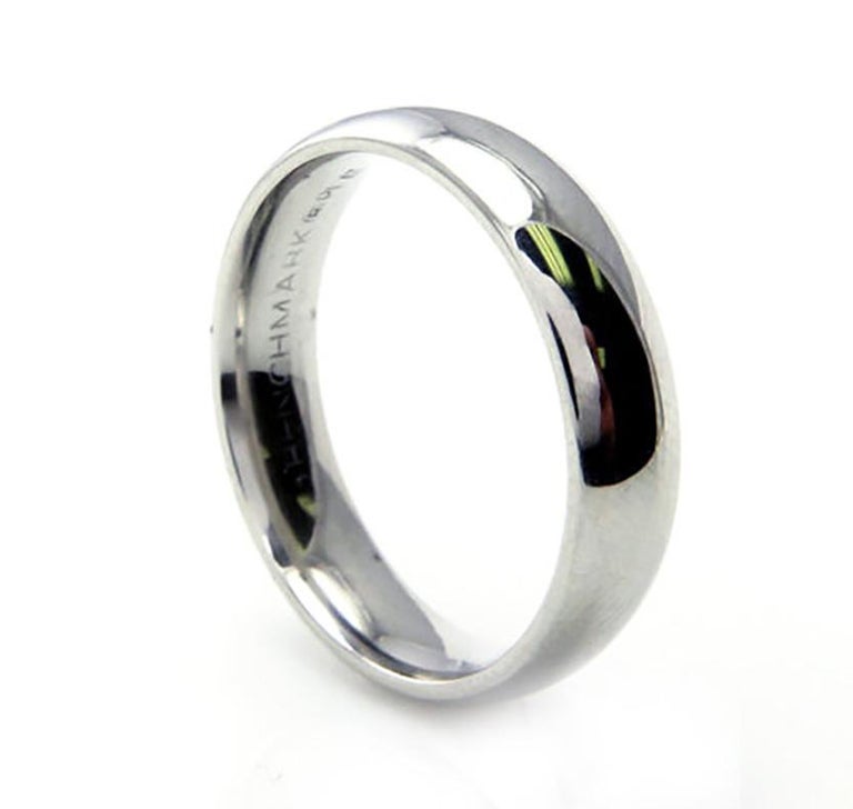 Benchmark Solid Platinum 950 Plain Wedding Band Ring Comfort Fit For ...