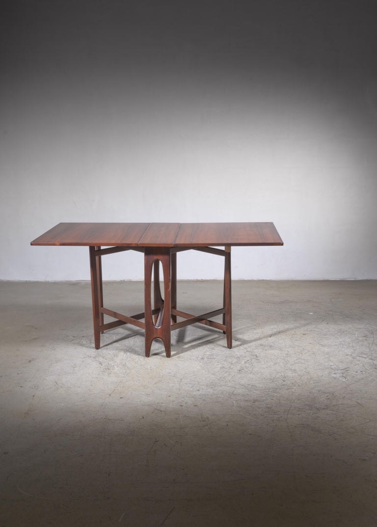 Bendt Winge Drop-Leaf Gateleg Table, Norway, 1950s For Sale at 1stDibs