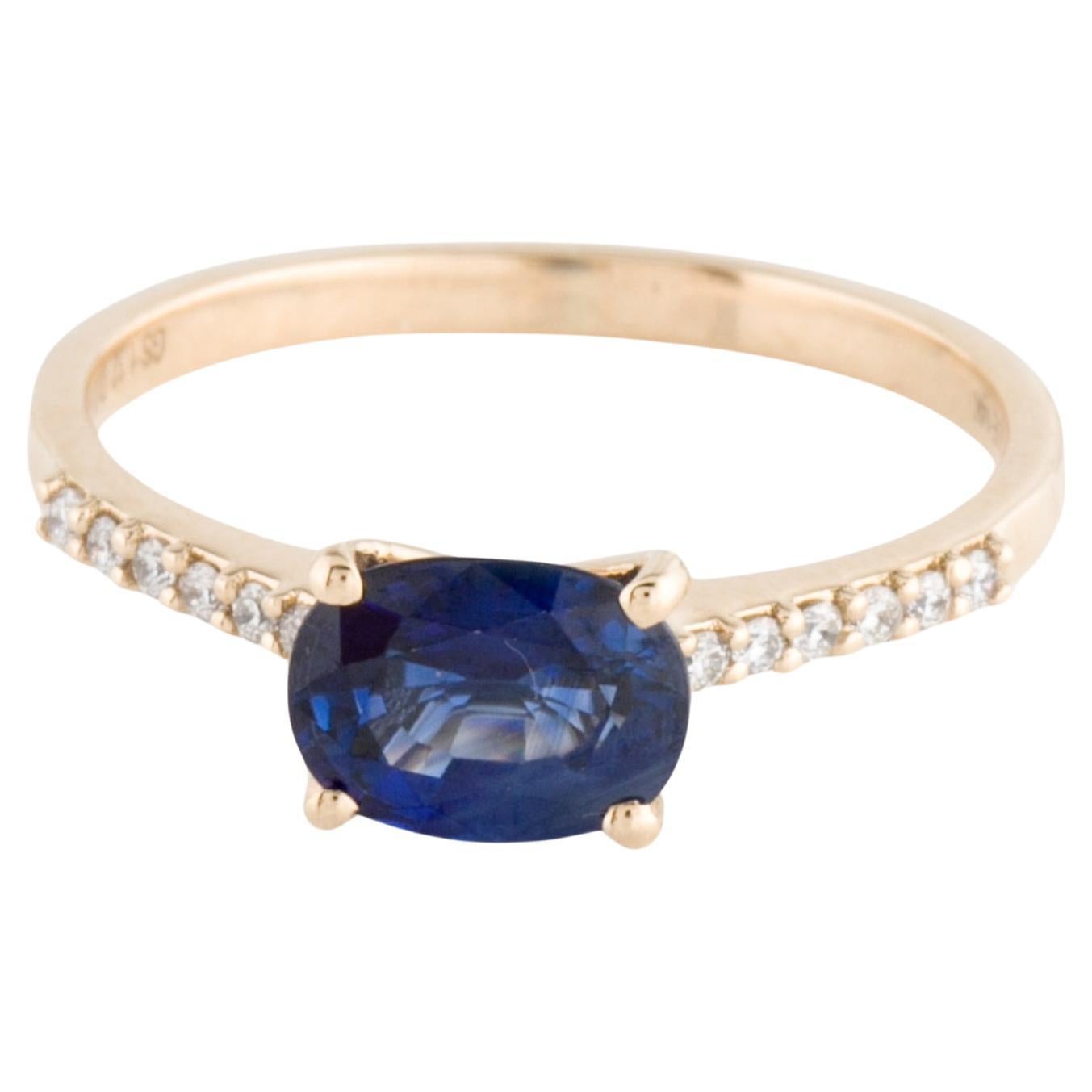 Beneath the Waves Sapphire and Diamond Ocean Bliss Ring For Sale at 1stDibs
