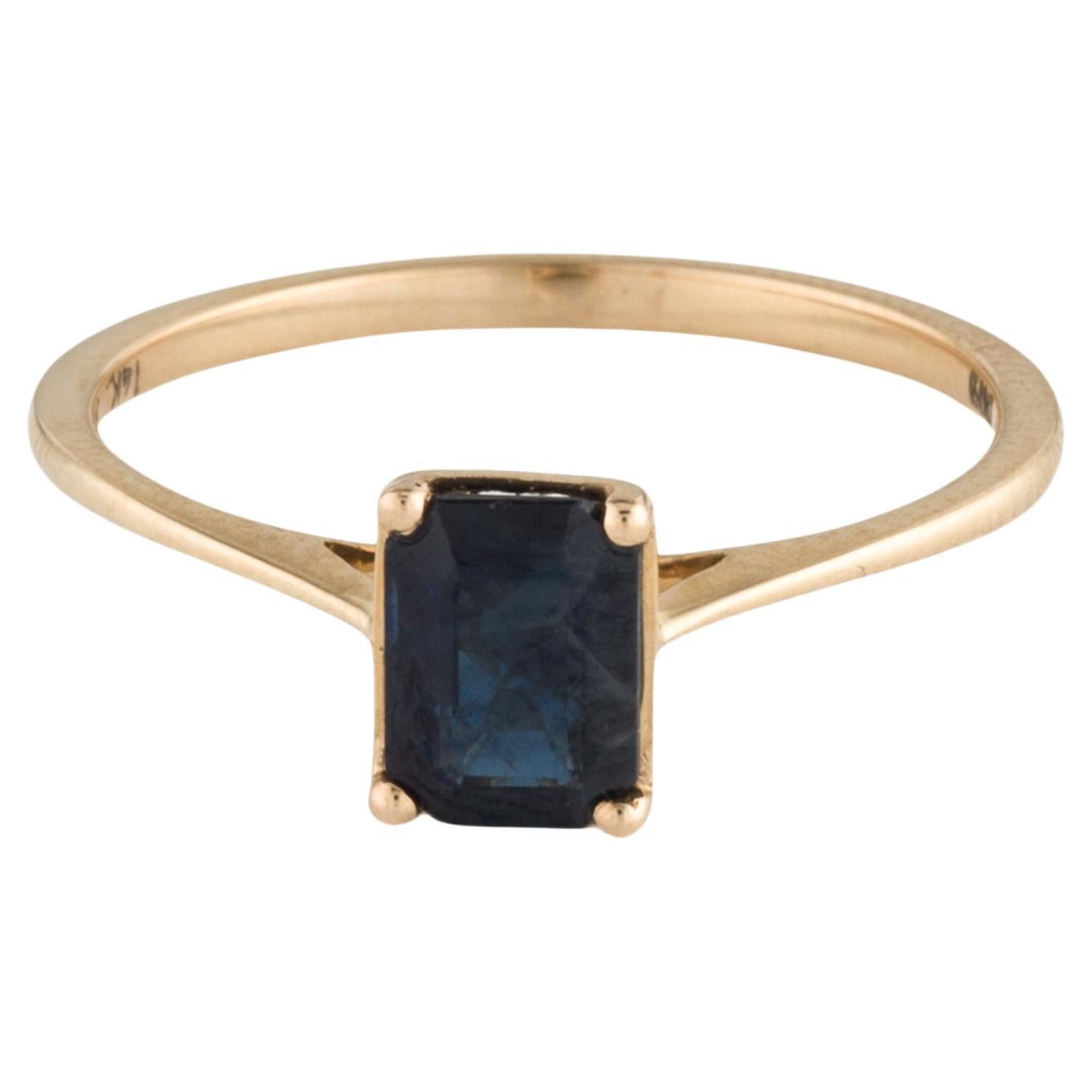 Beneath the Waves Sapphire Elegance Ring For Sale at 1stDibs