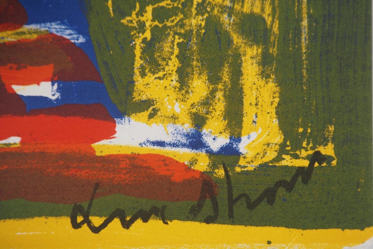 Bengt Lindström - Ancestor Face - Original lithograph For Sale at 1stDibs