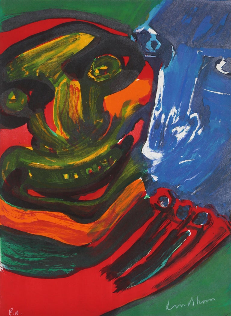 Bengt Lindström - Visage, Lithograph by Bengt Lindstrom For Sale at 1stDibs