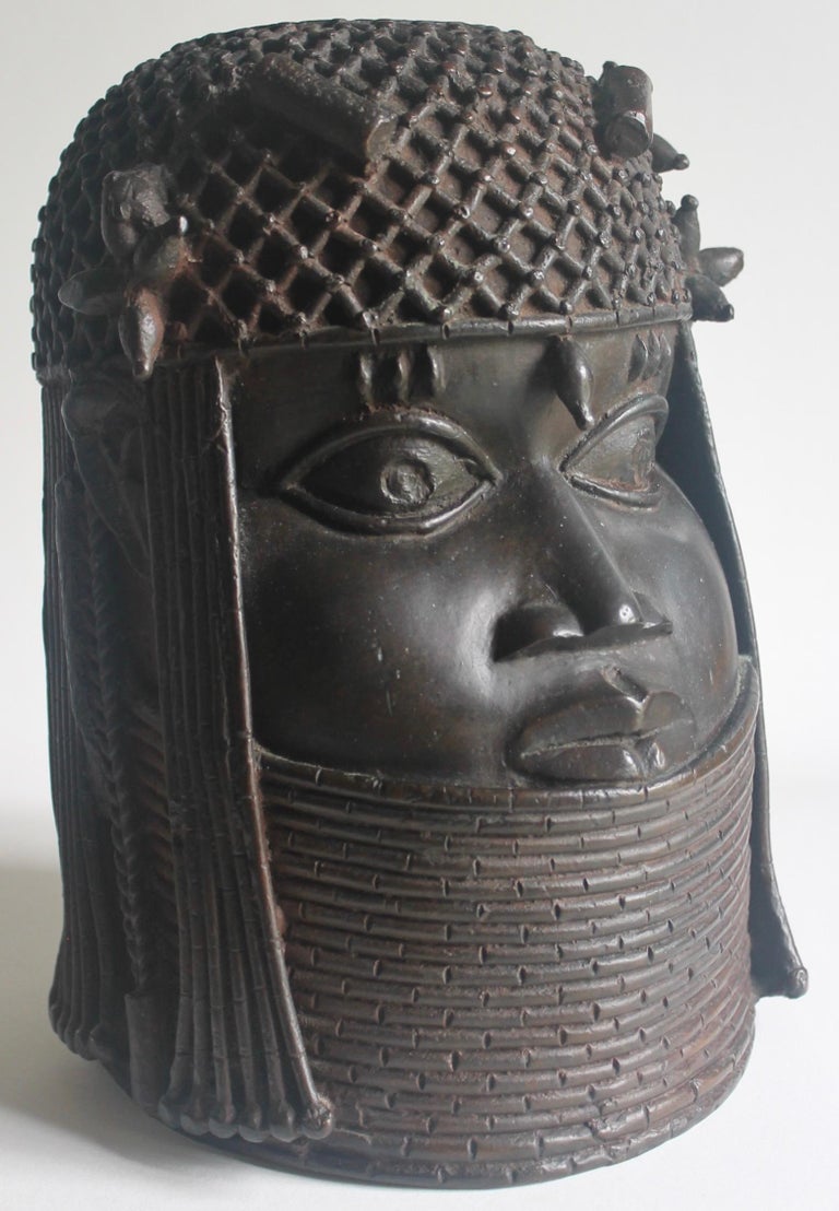 Benin Bronze Oba Head 'The Nelson Rockefeller Collection' For Sale at ...