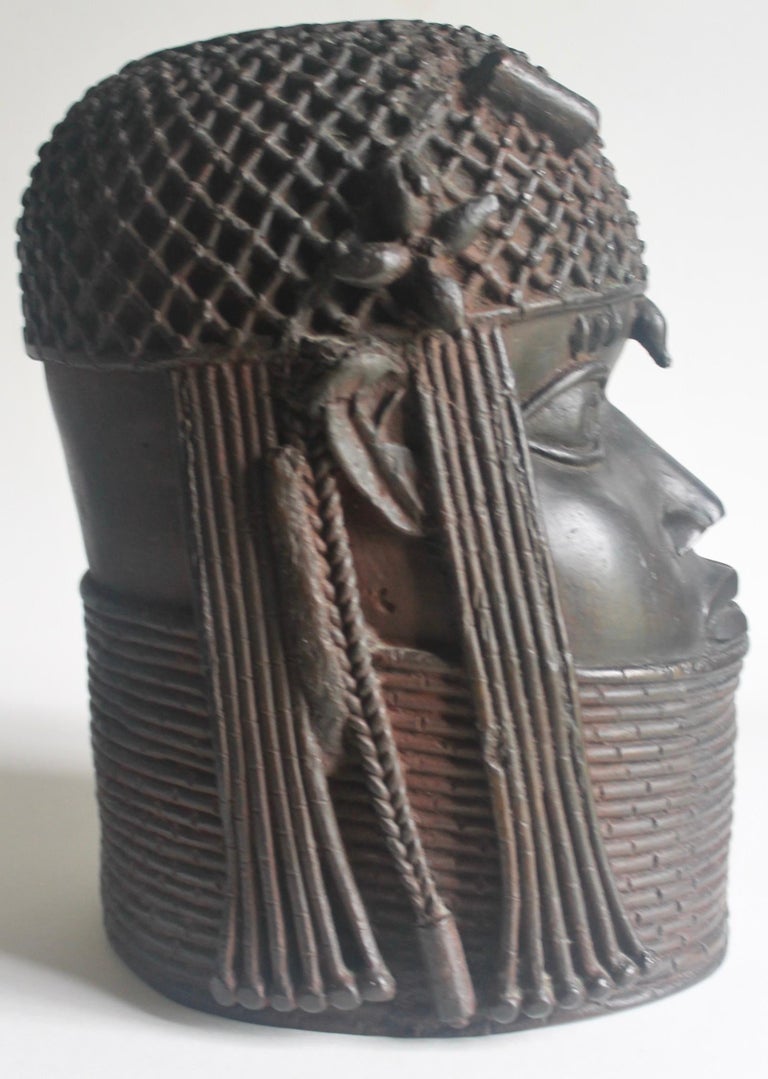 Benin Bronze Oba Head 'The Nelson Rockefeller Collection' For Sale at ...