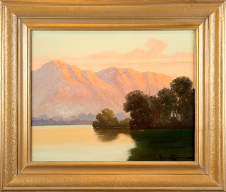 Benito Ramos Catalan - ''Chilean Mountain Landscape'' Oil on Linen ...