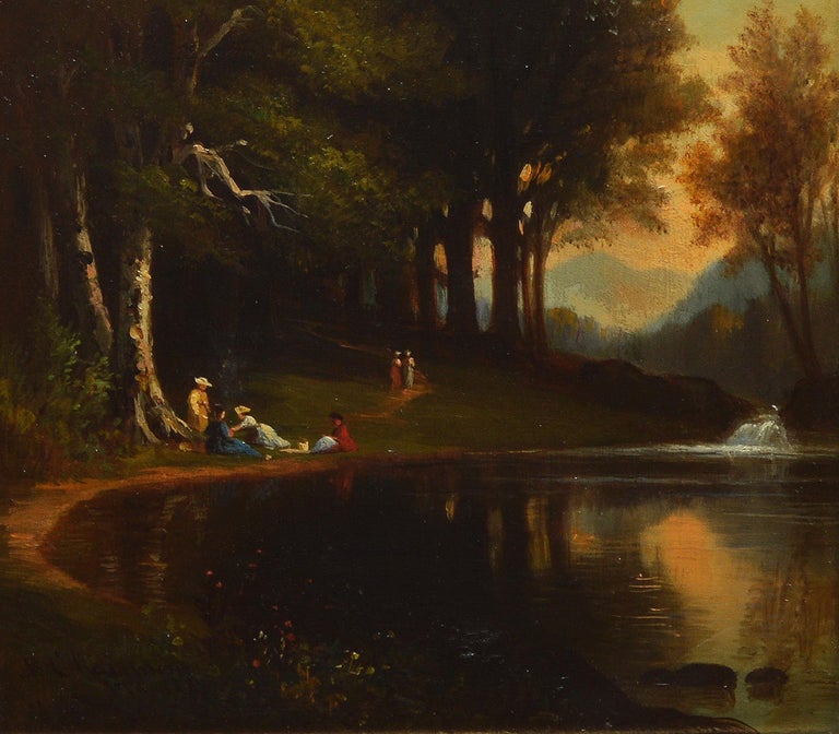Benjamin Champney - Antique American Hudson River School Landscape by ...