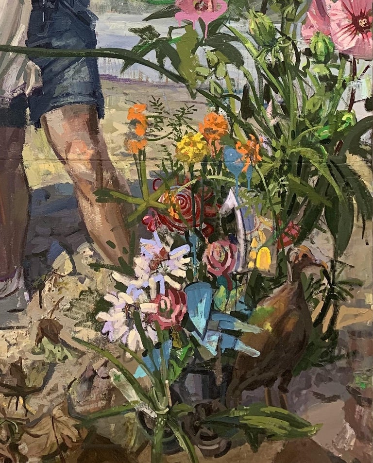 Benjamin Duke - Untitled (In the Garden) - Surreal Scene w/ Couple and ...