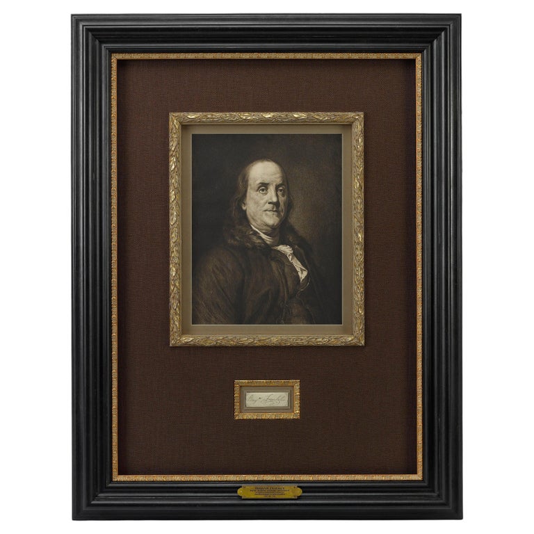 Benjamin Franklin Signature Collage For Sale at 1stDibs