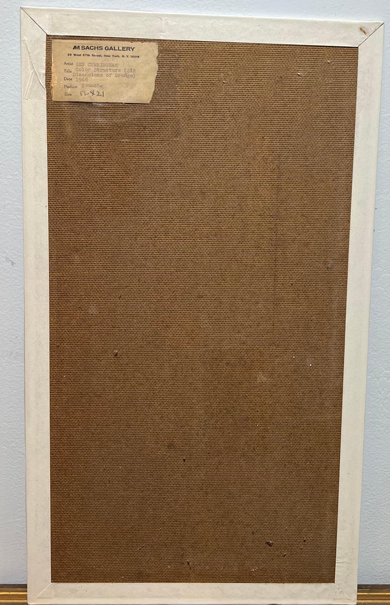 Benjamin Frazier Cunningham - 1968 Abstract Geometric Painting “Six ...