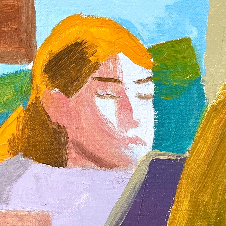 Benjamin Frederick - Writer and the Red Blanket For Sale at 1stDibs