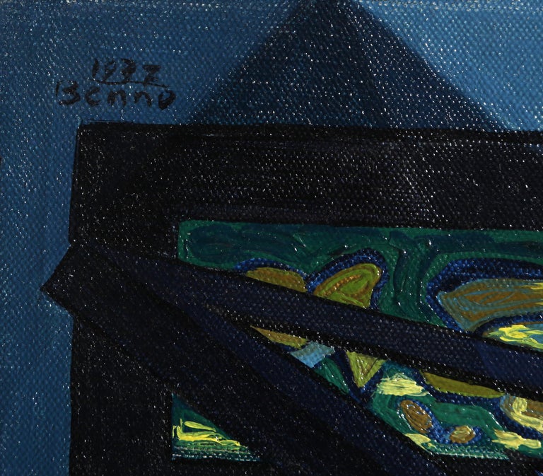 Benjamin G. Benno - Interieur No. 1, Cubist Painting by Benno 1937 For ...