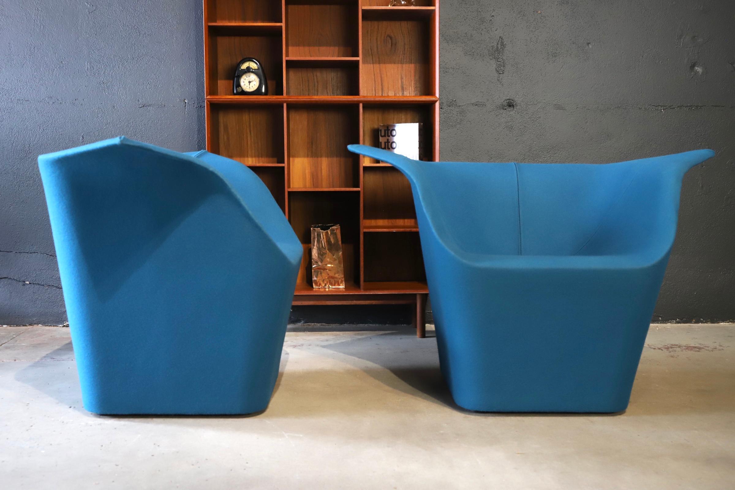 Benjamin Hubert Garment Pair of Armchairs For Sale at 1stDibs