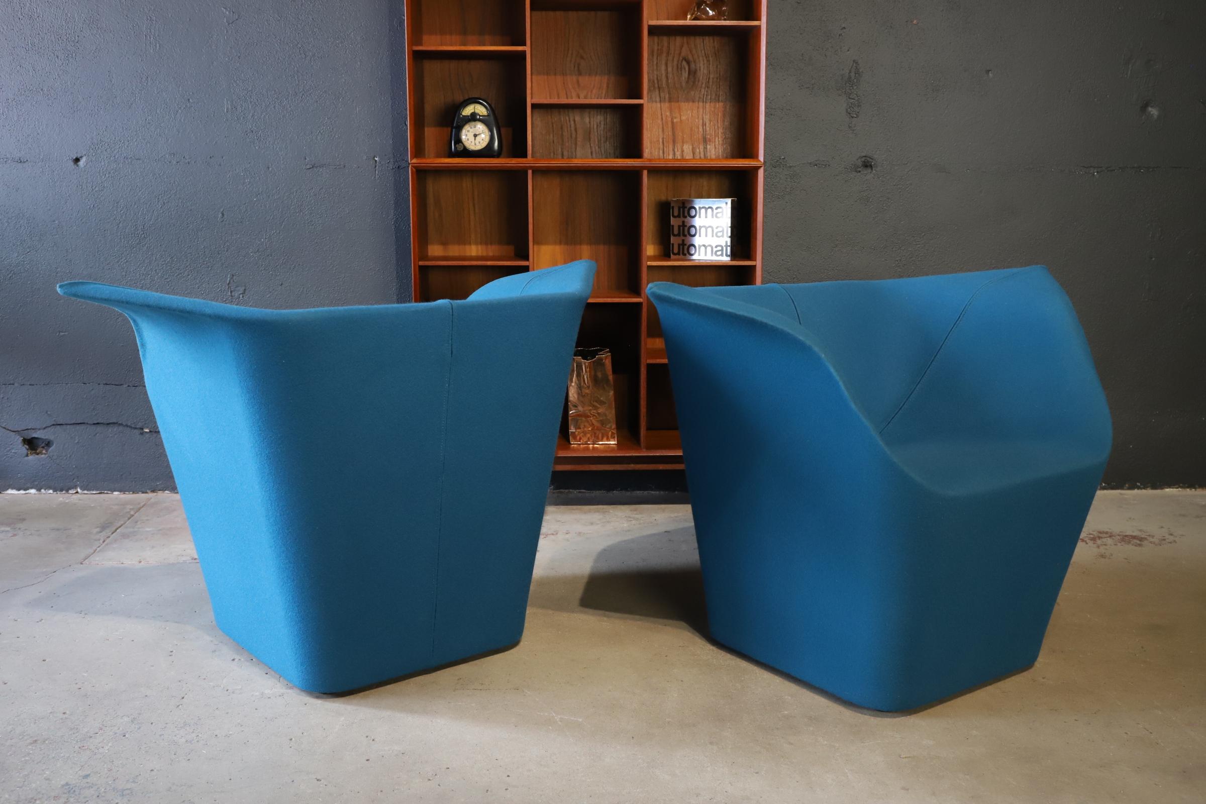 Benjamin Hubert Garment Pair of Armchairs For Sale at 1stDibs