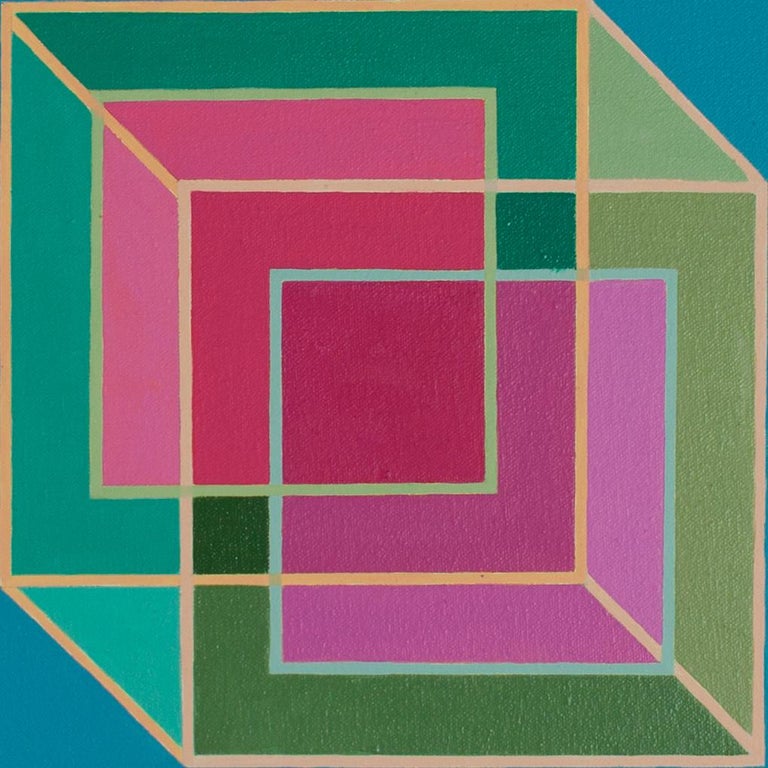 Benjamin Weaver - Inverse Cubes #6: geometric abstract Pop Art Op Art ...