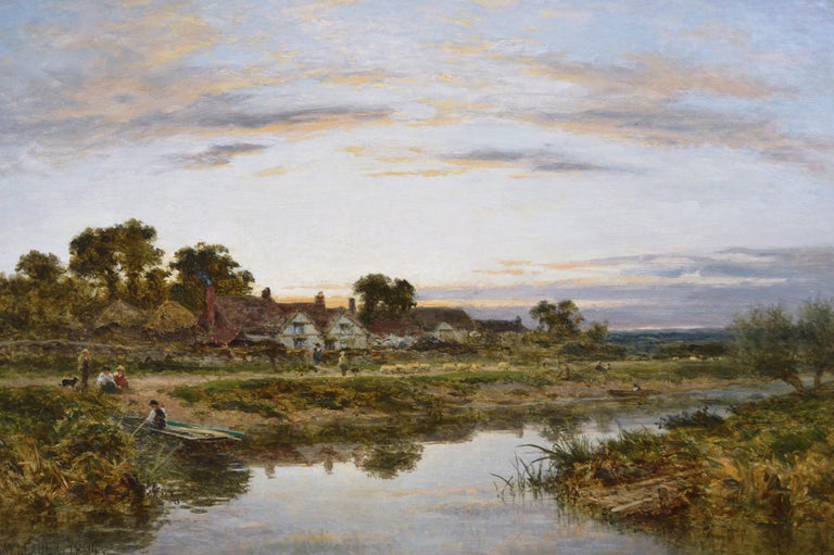 Benjamin Williams Leader - 19th Century landscape oil painting of ...