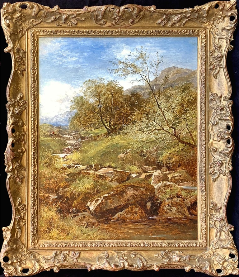 Benjamin Williams Leader - A Hillside Stream For Sale at 1stDibs