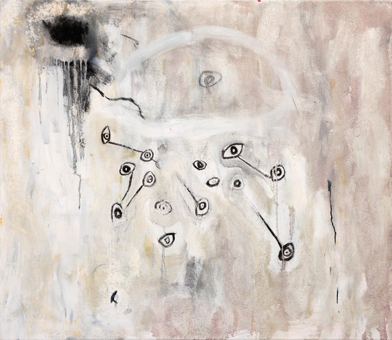 Benji Stiles - Contemporary Black, White, and Cream Abstract ...