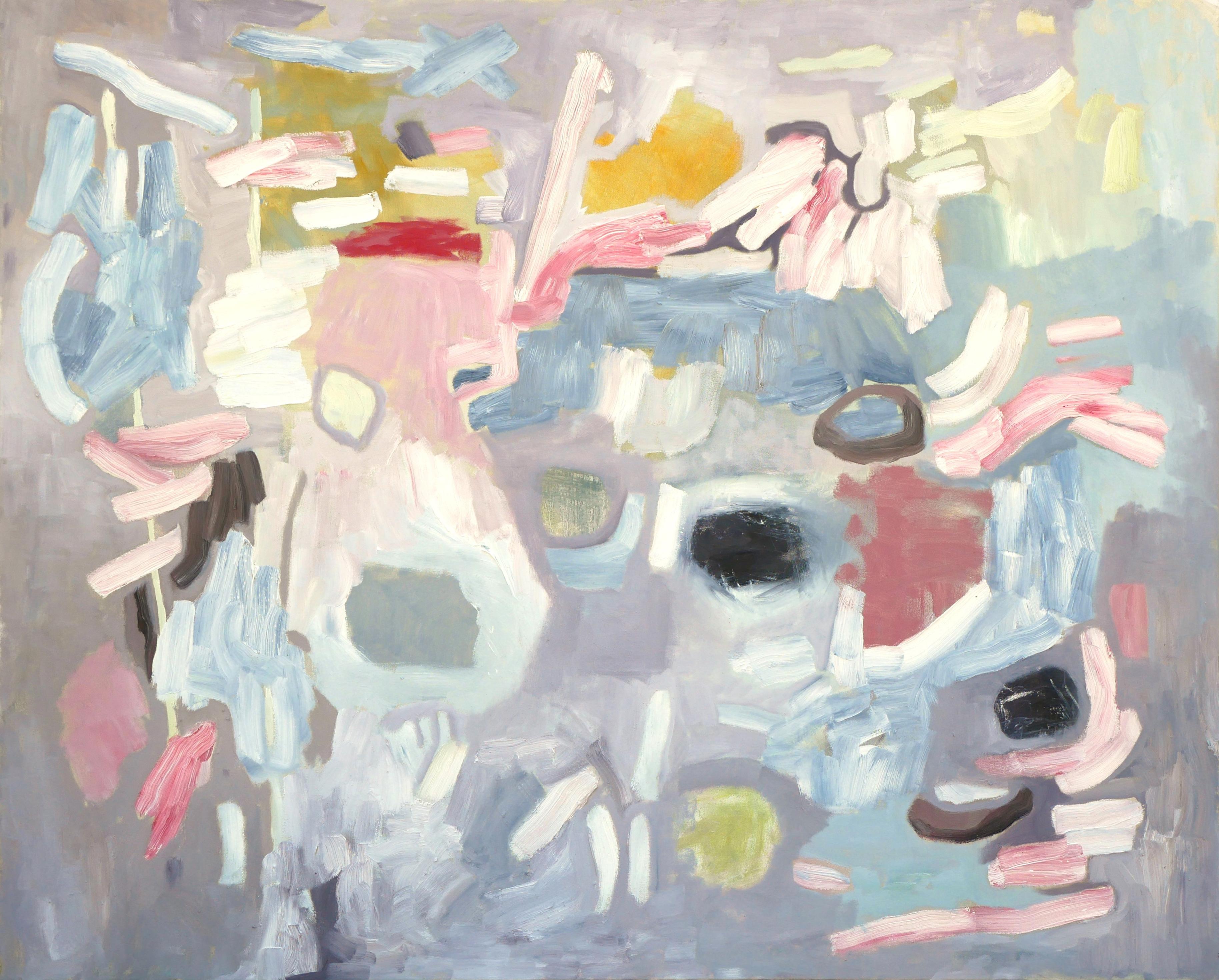 Benji Stiles - "Untitled (Grey Abstract)" Contemporary Pastel ...